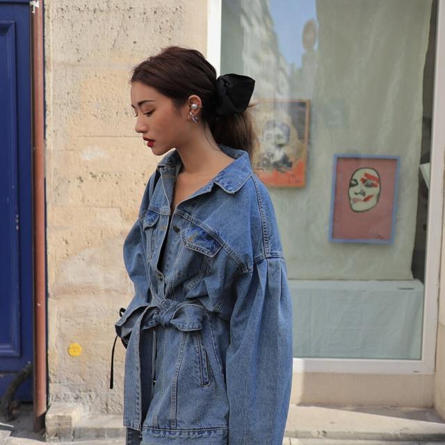 アウター Gジャン 長袖 デニム かわいい 大人可愛い カジュアル かっこいい こなれ感 ラフ メンズライク ボーイッシュ ルーズ セクシー 主役級 無地 春 秋 冬 10代 20代 30代 40代 レディース 女性用 ママ OL 通勤 学生 通学 デート お出かけ 公園デビュー 女子会 休日