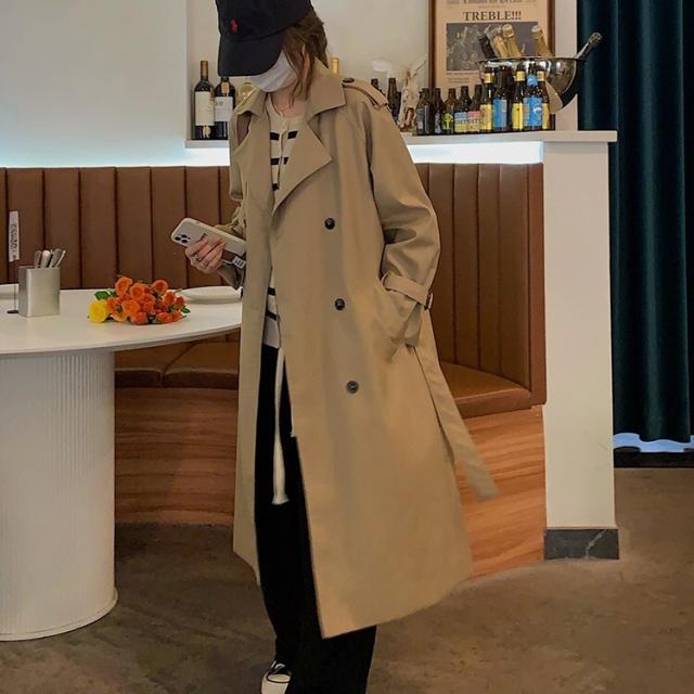 アウター コート トレンチコート ロング丈 長袖 大人可愛い きれいめ シンプル カジュアル 上品 お洒落 かっこいい マニッシュ 秋 冬 10代 20代 30代 40代 レディース 女性用 オフィス OL 学生 通学 デート お出かけ 女子会 休日 ホテル レストラン 着回し 普段使い 重ね着