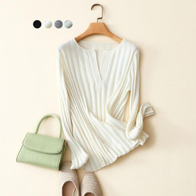 トップス カットソー ニットソー 長袖 伸縮性 きれいめ シンプル カジュアル 大人 上品 こなれ感 ラフ 無地 秋 冬 ビジネス デート お出かけ 休日 着回し 普段使い 暖かい 防寒 モテ ホワイト ブラック