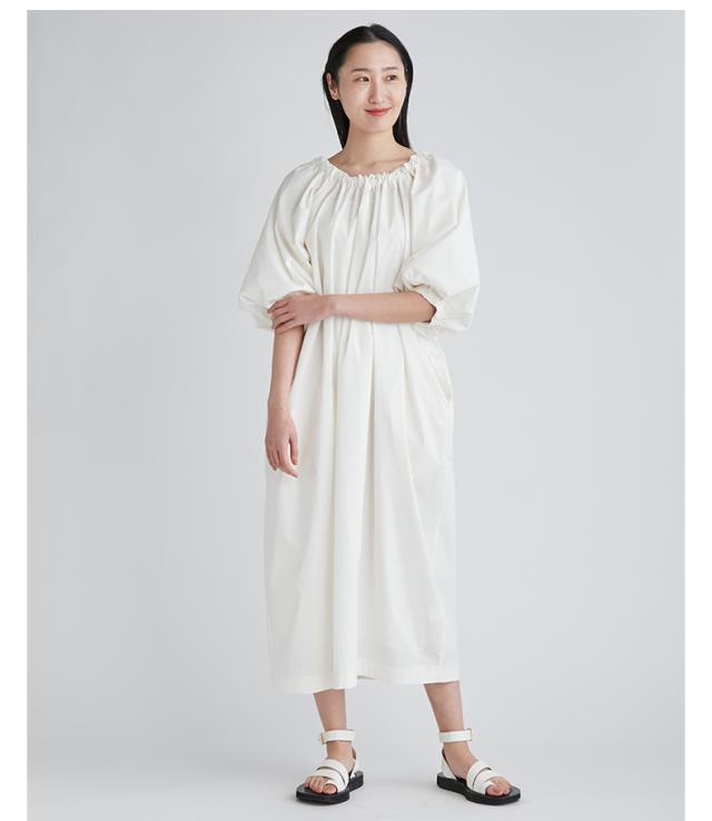 ワンピース ワンピドレス ミモレ丈 ロング丈 袖あり 5分袖
