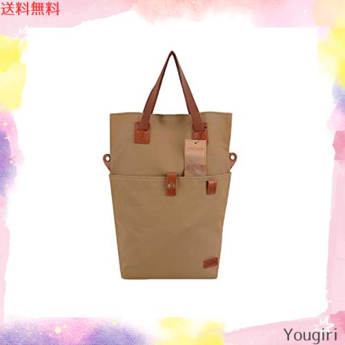 TOURBON サイドバッグ 自転車 パニアバッグ リアバッグ ロードバイク 多機能 ショルダーバッグ カーキ