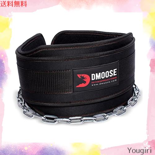 DMooseディップスベルト、36 ”ウェイトリフティング用筋力トレーニングベルト、快適なネオプレンサポート付きウェイトリフティング用ヘビ