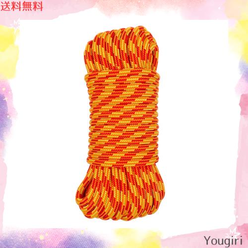 GM CLIMBING 30kN 11.5mm ダブルブレード 二重編み構造 リギングロープ ポリエステルシースとナイロンコア編み 30M カットサイズ オレン