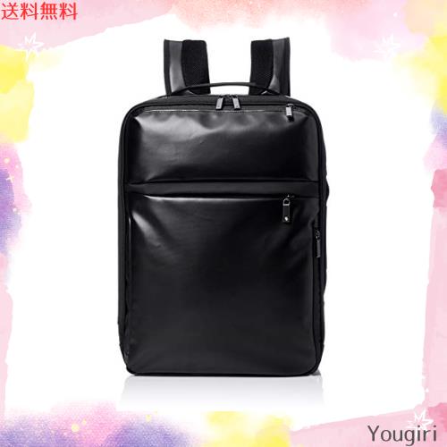 [エースジーン] ビジネスリュック ガジェタブルWR 15.6inchPC収納 【強撥水タイプ】 B4対応 15リットル 薄型 メンズ ブラック