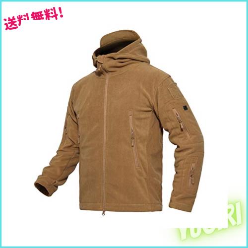 [MAGCOMSEN] フリース ジャケット メンズ 防寒着 登山 コート ミリタリー 暖かい 長袖 部屋着 大きいサイズ 秋 冬 かっこいい 冬物 ブラ