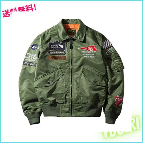 ＳｅｍｉＡｕｇｕｓｔ（セミオーガスト） アウター メンズ フライトジャケット ma-1 ブルゾン ワッペン ミリタリー ジャケット ナイロン