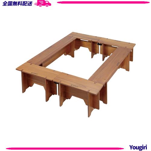 キャプテンスタッグ(CAPTAIN STAG) テーブル ファイアグリルテーブルセット 6P 収納バッグ付き CSクラシックス UP-1048