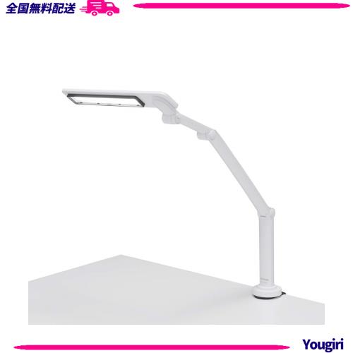 【文字が見やすい】 アイリスオーヤマ デスクライト クランプタイプ 省スペース 調光無段階 角度調節可能 まぶしさガード付 省エネ 3000l