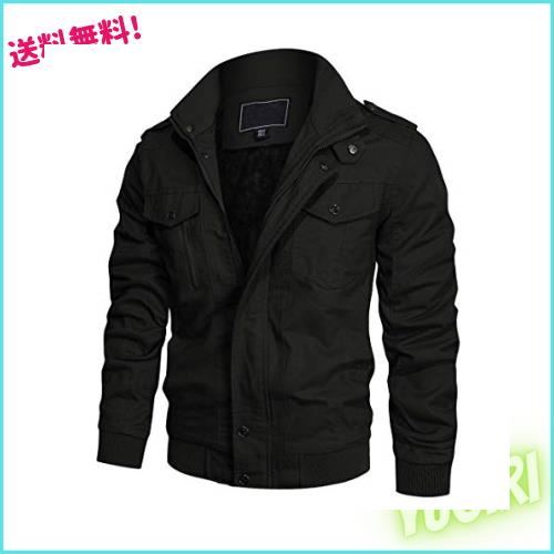 [KEFITEVD] 防寒ジャンパー 綿 ジャケット メンズ アーミージャケット 軍 ワークウェア アメリカン トップス スタイリッシュ 灰 グレー 3