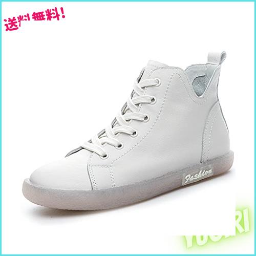 [LEDE] レディース ブーツ アンクルブーツ ショートブーツ 編み上げ おしゃれ 本革 袴用 手作り 安定感有 美脚 歩きやすい ホワイト（192