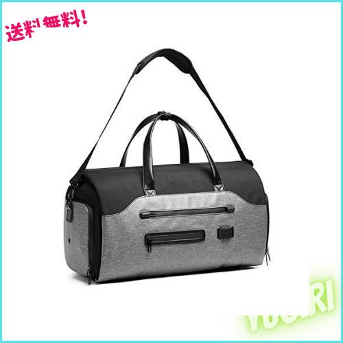 3WAYガーメントバッグ 50L大容量 IDEASHOW スーツ収納/靴収納ダッフルスーツカバー 型くずれ防止ボストンバッグ 出張用ビジネスバッグ リ