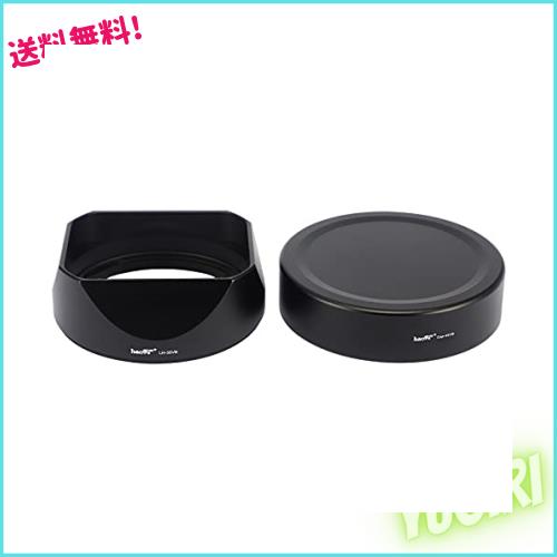 Haogeレンズフードメタルスクエアバヨネット にとって Fujifilm XF35mmF2 R WR、XF23mmF2 R WR XC 35mm F2（XC35mmF2）、Fuji 35mm F2フ