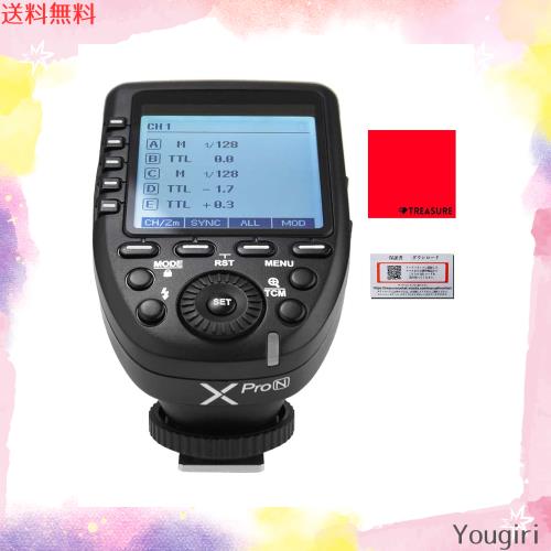 Godox Xpro-N XproN フラッシュトリガー Nikon ニコン対応 TTL 2.4G 1/8000s HSS 送信機 [クロス 日本語説明書 セット]