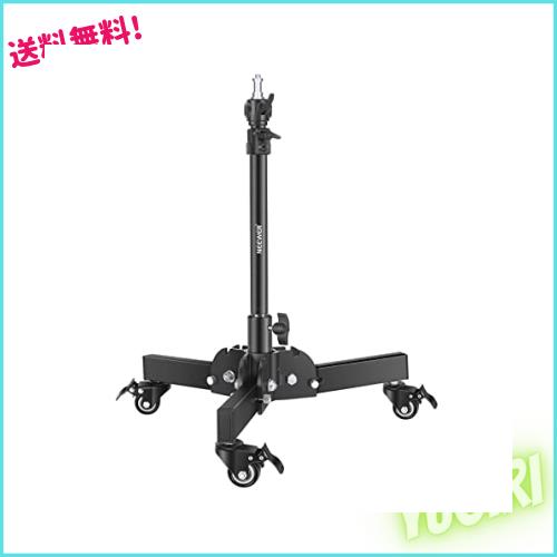 NEEWER 耐荷重ライトスタンド 折りたたみ式三脚スタンド（最大高さ2.4ft） キャスター付き 低角度/卓上撮影用 写真ライトスタンド ソフト