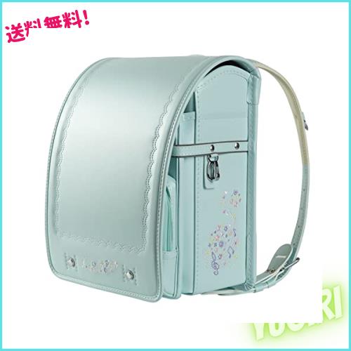 [FancyLuLu] 【2023ランドセル 女の子 軽量 強化レザー メーカー直販 透明カバー付き 大容量 A4ファイル対応 刺繍