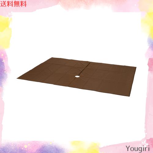 DOD(ディーオーディー) ワンポールテントRX(M)用マット【3~4人用】280×210cm MA3-953-BR ブラウン