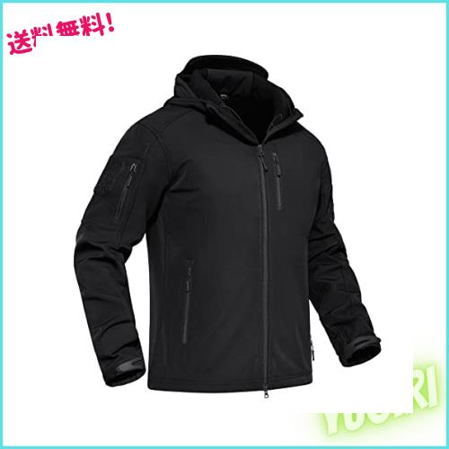 [KEFITEVD] アウター 防風 保温 ソフトシェルジャケット ミリタリー スキーウェア メンズ 撥水 ジャケット 作業 上着 フィッシング 山登