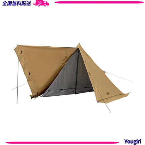DOD(ディーオーディー) ムシャテント 1人用 火の粉に強い TC 素材の ソロテント T1-819-TN 組立サイズ(外寸):(約)W290×D290×H183cm ※
