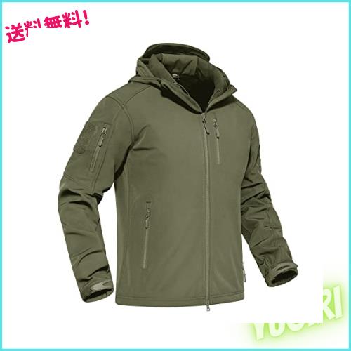 [KEFITEVD] 防寒ジャンパー 裏毛 暖かい バイクジャケット 防風 スキーウェア メンズ od 登山 ウインドブレーカー ソフトシェル 耐摩擦