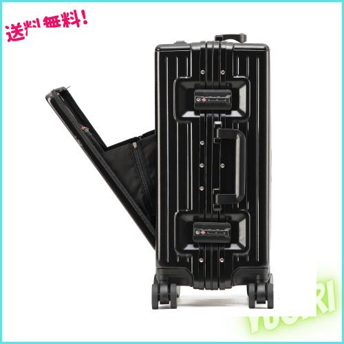 [GGQAAA] スーツケース キャリーケース トップオープン USB充電 多機能 アルミフレーム TSAロック ダブルキャスター ファッション Sサイ