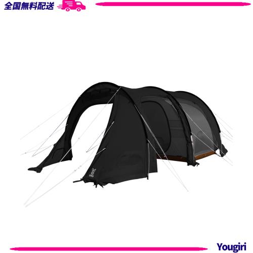 DOD(ディーオーディー) カマボコテント3S【2~3人用】 2ルームテント T3-688-BK