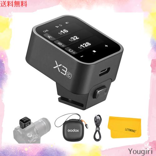 GODOX X3C X3-C 送信機 TTL 2.4G ワイヤレス フラッシュ トリガー Canon用 高速同期 TTL オート/マニュアル/マルチフラッシュ X3 キャノ