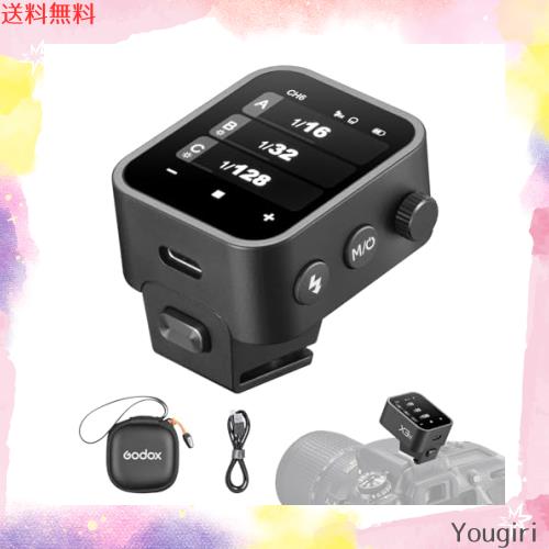 Godox X3-N ワイヤレスフラッシュトリガー OLEDタッチスクリーン 充電式電池 USB-C充電 クイックフィットホットシュー Godox 2.4G X ワイ