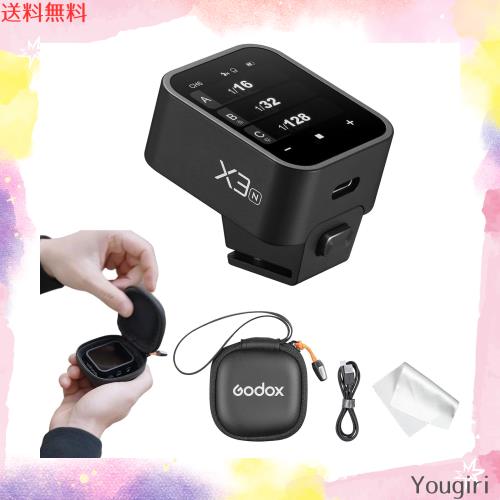 Godox X3NタッチスクリーンTTLワイヤレスフラシュトリガー フラッシュ送信機 フラッシュトランスミッター フラッシュリモコン リチウム電