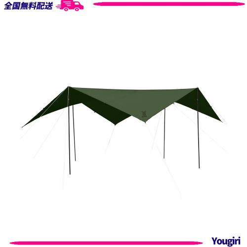 DOD(ディーオーディー)チーズタープM 張り方自由自在の超大型ポリコットンタープ TT10-739-KH