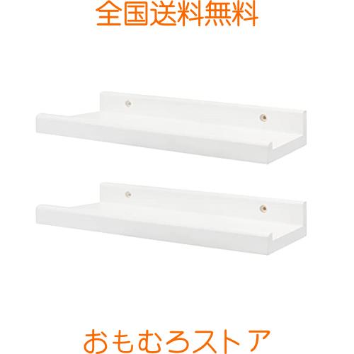 YOYAI 壁掛け棚 飾棚 壁付け棚 ウォールシェルフ 壁収納 一文字式 松木使用 木色 (ホワイト30cm2本)の通販はau PAY ...