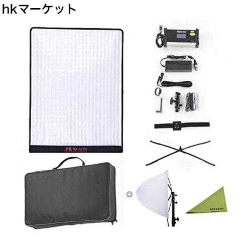 Falcon Eyes RX-18TD 3000-5600k 100W CRI95+ 無段階調整 巻けるライト 定常光 撮影ビデオライト タッチ式調整 ACアダプター付き 超薄型