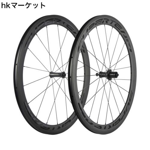 ウィンドブレーバイク SUPERTEAM 700C 50mm ロードバイク ーホイールセット 23mm クリンチャホイール R7 ハブ (透明な)