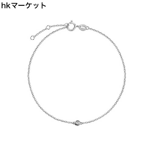 FANCIME 天然 ダイヤモンド ブレスレット レディース K18 ホワイトゴールド 天然石 母の日 クリスマス 誕生日 記念日 プレゼント ギフト
