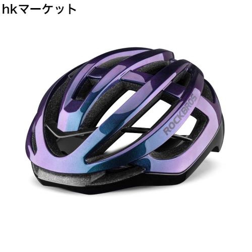 ROCKBROS(ロックブロス)自転車 ヘルメット ロードバイク CPSE/CE認証 サイクルヘルメット 軽量 高剛性 超通気 サイズ調整可 大人 M/L(オ
