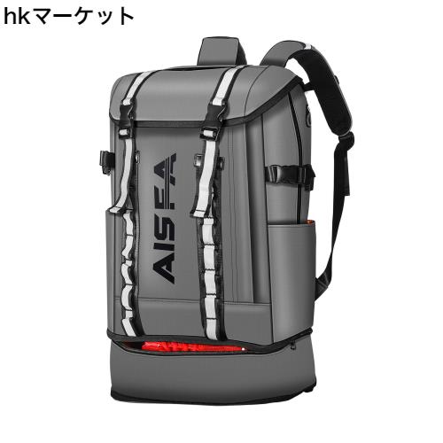[AISFA] リュックメンズ リュックサックバックパック スクエア 30L 防水 17インチ PC ビジネス ラップトップバック USB充電ポート付き ア