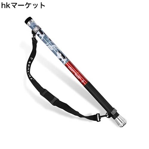 サンライク（SANLIKE）玉の柄 ンディングポール 競技玉ノ柄 タモの柄 ガラス繊維 超軽量 EVAハンドル 伸縮式 11段階 ベルト付き 携帯便利