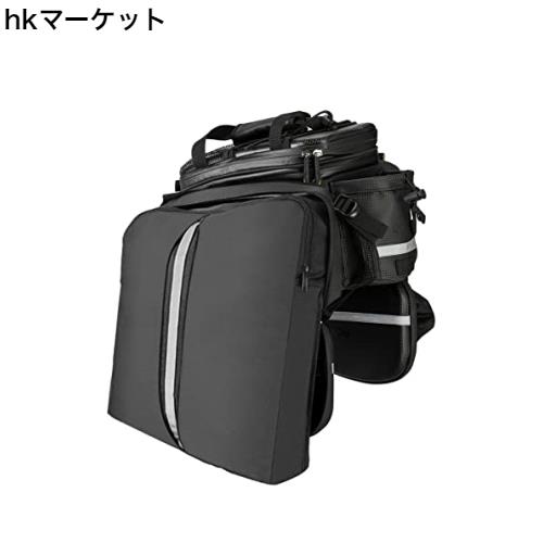 ROCKBROSリアバッグ 自転車 パニアバッグ 自転車サイドバッグ 大容量 17L-35L拡張可能 仕切り板/防水カバー付き 多機能 カメラバッグ ツ