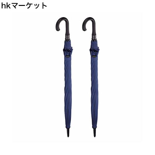 【暴雨強風対策】Vialifer長傘 210T高強度グラスファイバー？10本骨 大判 130cm Teflon加工超撥水耐風 丈夫 大型 紳士傘 自動開けステッキ