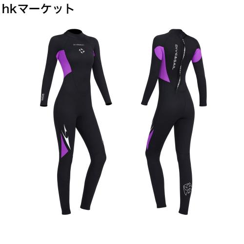 Owntop ウェットスーツ フルスーツ レディース 3mm ストレッチ ネオプレン素材 日焼け止め UVカット 保温 ワンピース ダイビング サーフ