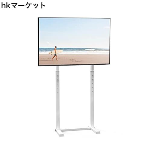 UNHO テレビスタンド 壁寄せ テレビ台 白 ハイタイプ 薄型 tvスタンド 32〜65インチ 液晶テレビ モニター 耐荷重40？ 高さ調整可能 スリ