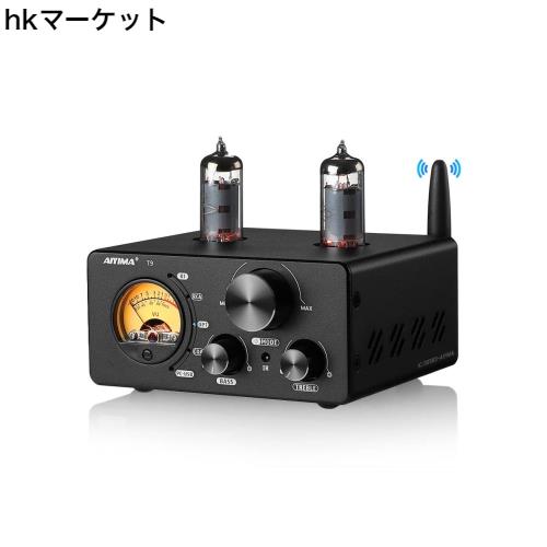 AIYIMA T9 Bluetooth 5.0 100W*2チューブアンプ 2.0チャンネル 真空管 USB DACステレオHiFiホームオーディオデジタルアンプ RCA/COA/Opt/