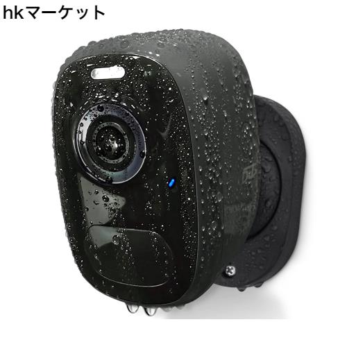【400万画素 ・夜間カラー撮影】防犯カメラワイヤレス屋外 強力磁石ブラケット 動体感知アラーム AI分析技術 警報通知 発光威嚇 双方向音