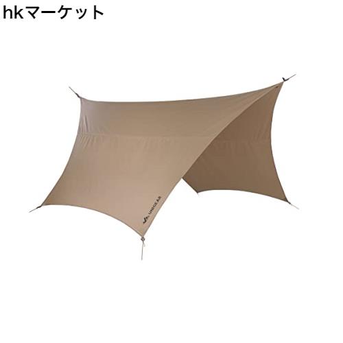 Unigear ヘキサタープ tcタープ ポリコットン 5m延長ベルト付き 3.2ｍｘ2.9ｍ テントとの取り組み可能 焚き火 タープ 遮光 遮熱 難燃 軽
