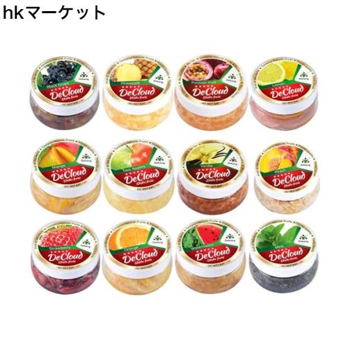 DeCloud Shisha fruits Set, Hookah Mix Flavors, 50g*12pcs,600g Tobacco ＆ Nicotine Free (12PCS .)