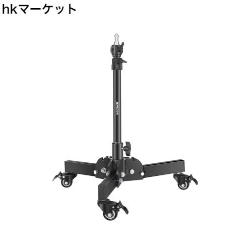 NEEWER 耐荷重ライトスタンド 折りたたみ式三脚スタンド（最大高さ2.4ft） キャスター付き 低角度/卓上撮影用 写真ライトスタンド ソフト