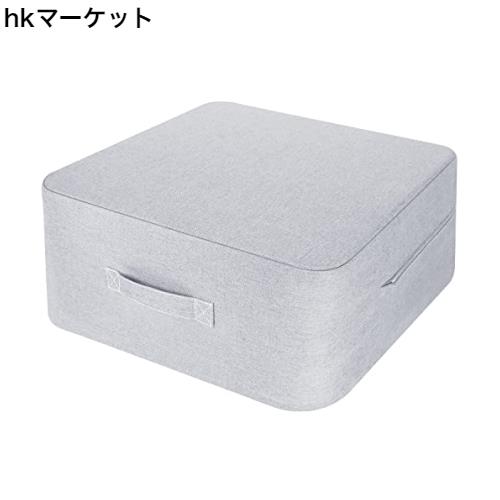 Homwarm トランポリン 室内 大人用 静音 エクササイズ 家庭用 省スペース 外カバー取り外し 洗濯可能 (50x50x20cm, グレー)