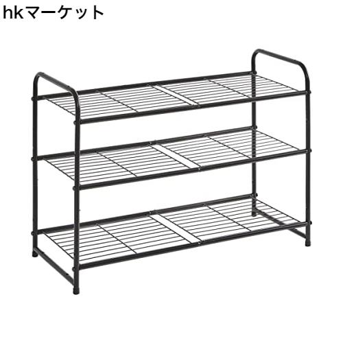 YMYNYシューズラック 3層でスタック 調節可能なシューズ収納棚 金属ワイヤーメッシュシューズ整理器 12-16足入れ 入口通路 クローゼット の通販はau PAY マーケット - hk ...
