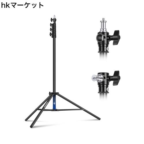 NEEWER 9.8ft/3mライトスタンド エアクッション 耐久性高い 全金属製写真三脚スタンド 1/4”から3/8”のリバーシブルスピゴット付き 3ウェ