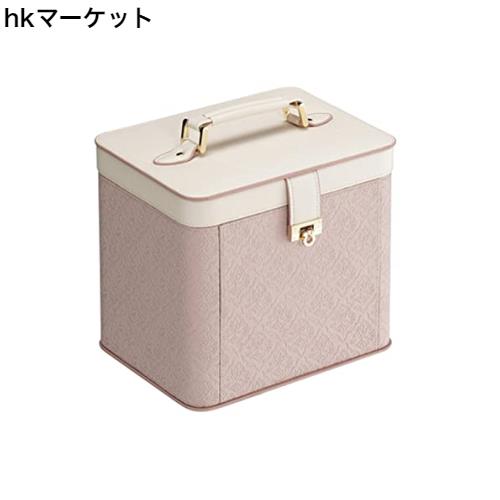 メイクボックス 鏡付き 大容量 持ち運び コスメボックス かわいい コンパクト バニティポーチ おしゃれ コスメ収納 メイクポーチ アラベ