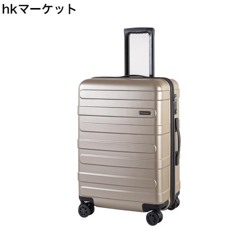 [VIVICITY] スーツケース キャリーバッグ キャリーケース 機内持込可 大容量 大型軽量 8輪 静音 TSAロック搭載 (シャンパンゴールド Sサ